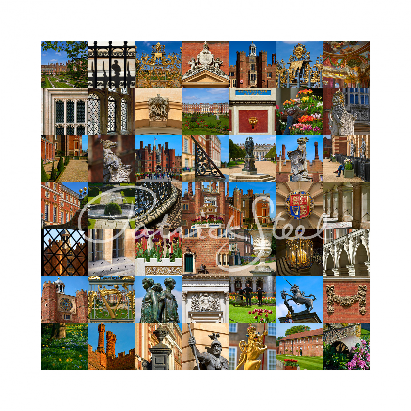HAMPTON COURT PALACE | SQUARE FORMAT MONTAGE | EXCLUSIVE LIMITED ...